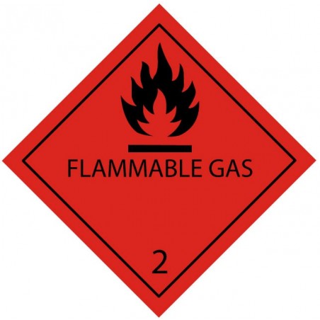 Sticker Autocollant Matières Dangereuses - Transport Gaz Inflammables ...