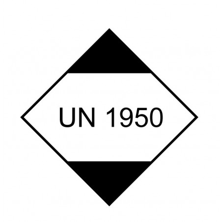 Sticker Autocollant Panneaux de Danger ONU - UN 1950 - Aérosols Ayant ...